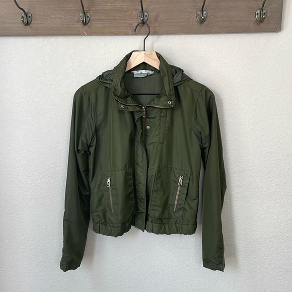 Athleta | Jackets & Coats | Athleta Green Bomber Jacket | Poshmark